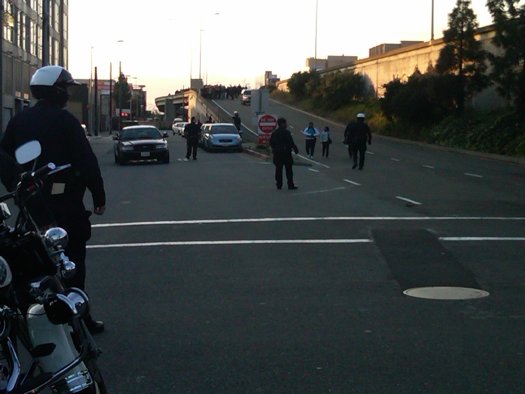 Protesters arrested; removed from freeway - Oakland North