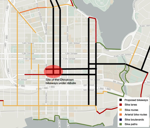 Plans for bikeways in Oakland's Chinatown receive mixed opinions from ...