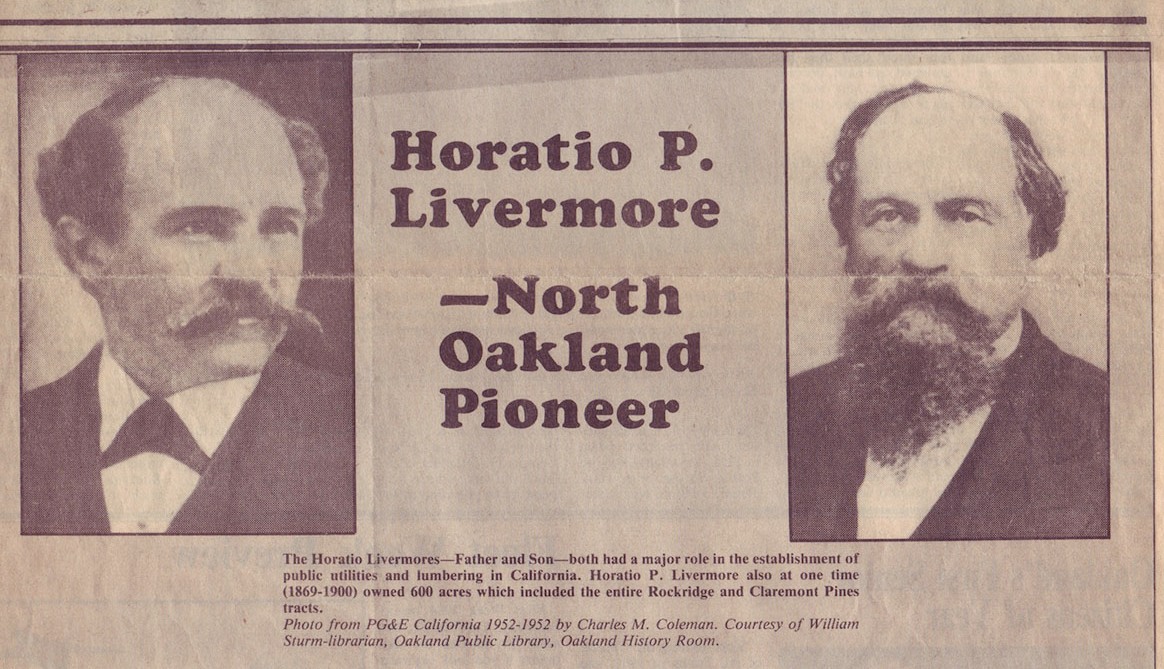 The Livermores: Rockridge's Founding Family - Oakland North
