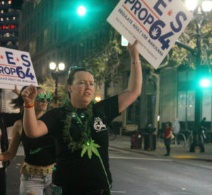 In Oakland, supporters cheer on pro-pot Proposition 64 - Oakland North