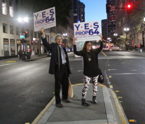 In Oakland, supporters cheer on pro-pot Proposition 64 - Oakland North