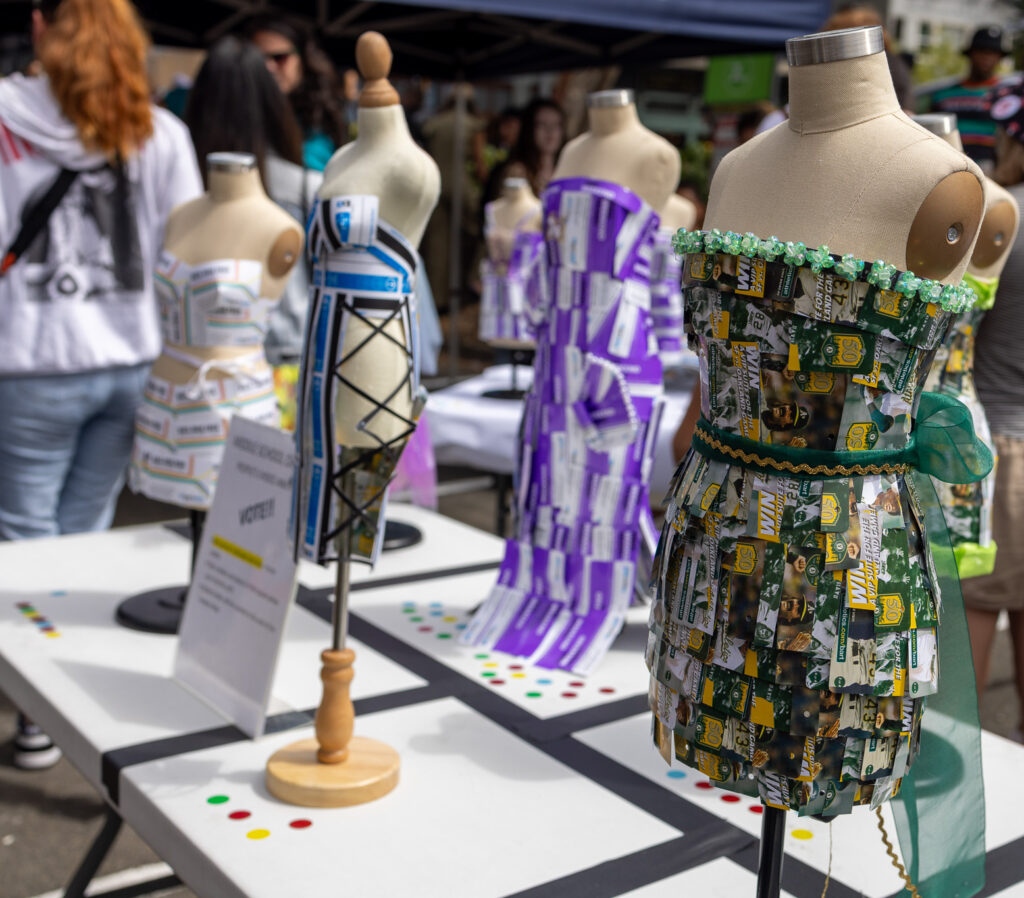 That's the ticket: Models hit the Rockridge runway in clothes fashioned ...