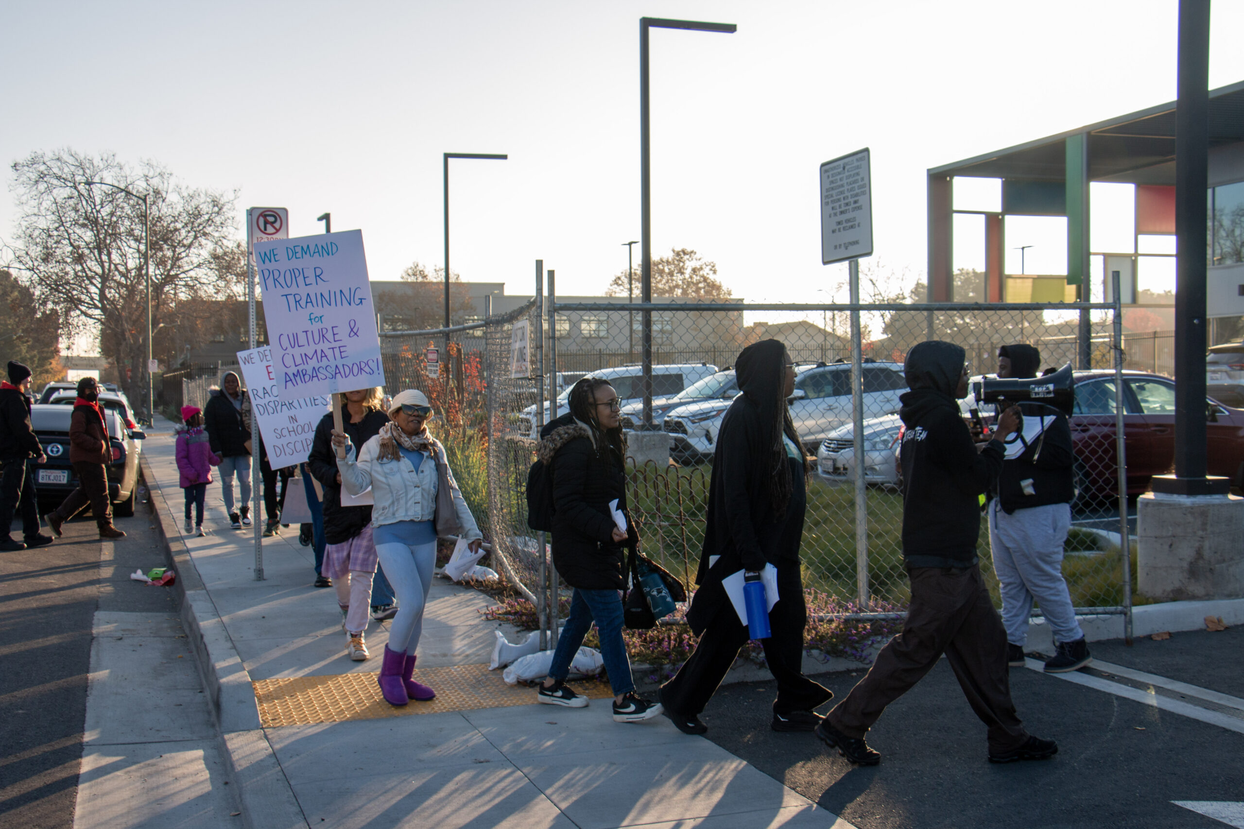 Students, organizers march to protest 'policing culture' at OUSD ...